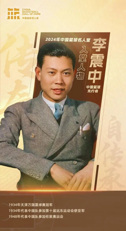 2024年中国篮球名人堂入堂名单确定 李震中、吴成章入选_体育_新民网